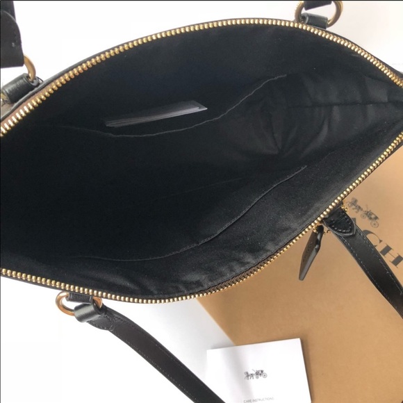 Coach | Bags | Coach Signature Coated Small Zip Top Tote | Poshmark